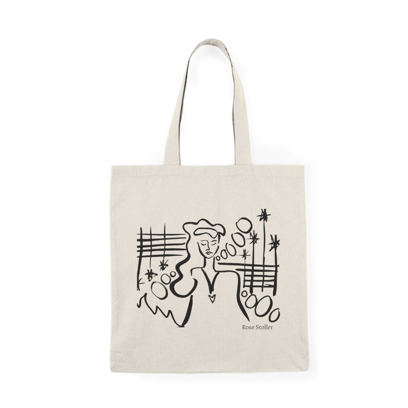 Rosalie Stoller Original Design Handbag Tote Canvas Hippie Design Hand ...
