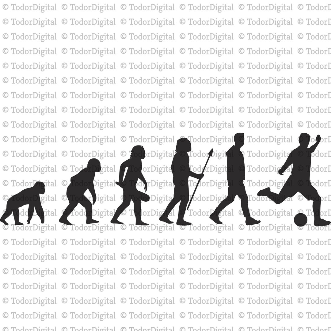 Soccer Evolution SVG – Cricut & Silhouette Cut Files (digital Download ...