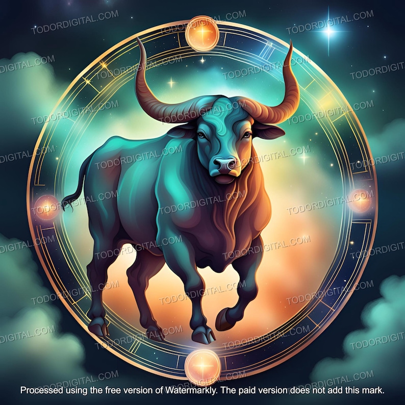 Zodiac Fantasy Digital Paper Bundle, Aquarius, Aries, Cancer, Capricorn, Gemini, Leo, Libra ...