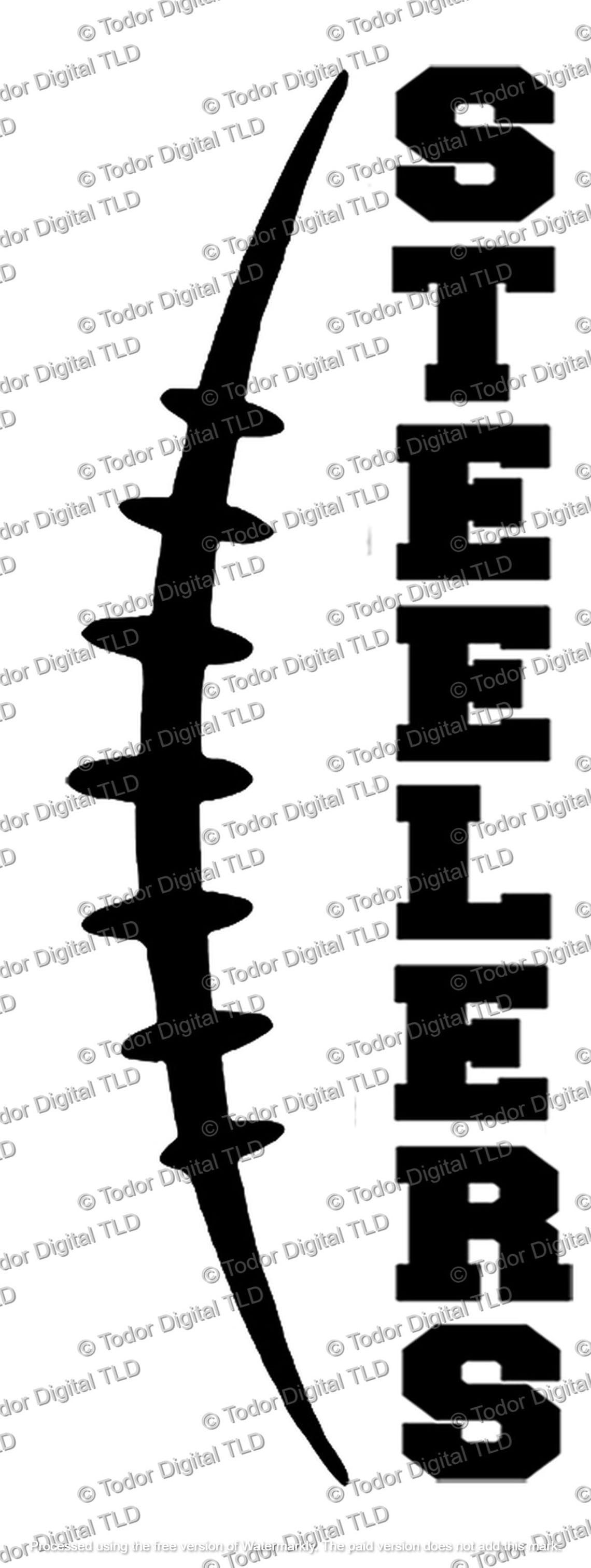 Football Svg File - Steelers Cut File - Football Clipart - Football ...