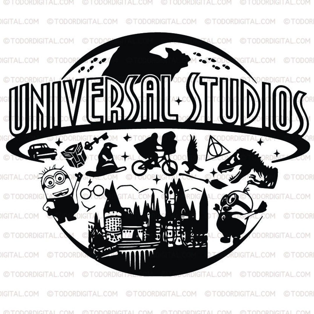 Universal Studios SVG Clipart: Movie Theme Park Designs (digital ...