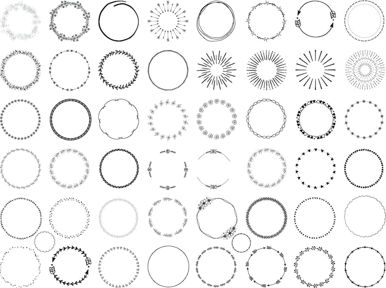 Wreaths Svg Bundle, Crown Svg Bundle, Corona Svg, Crown Cliparts, Crown ...