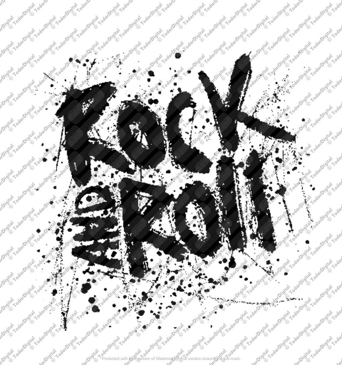 Rock and Roll SVG – Music Clipart, Vector Graphics (digital Download ...