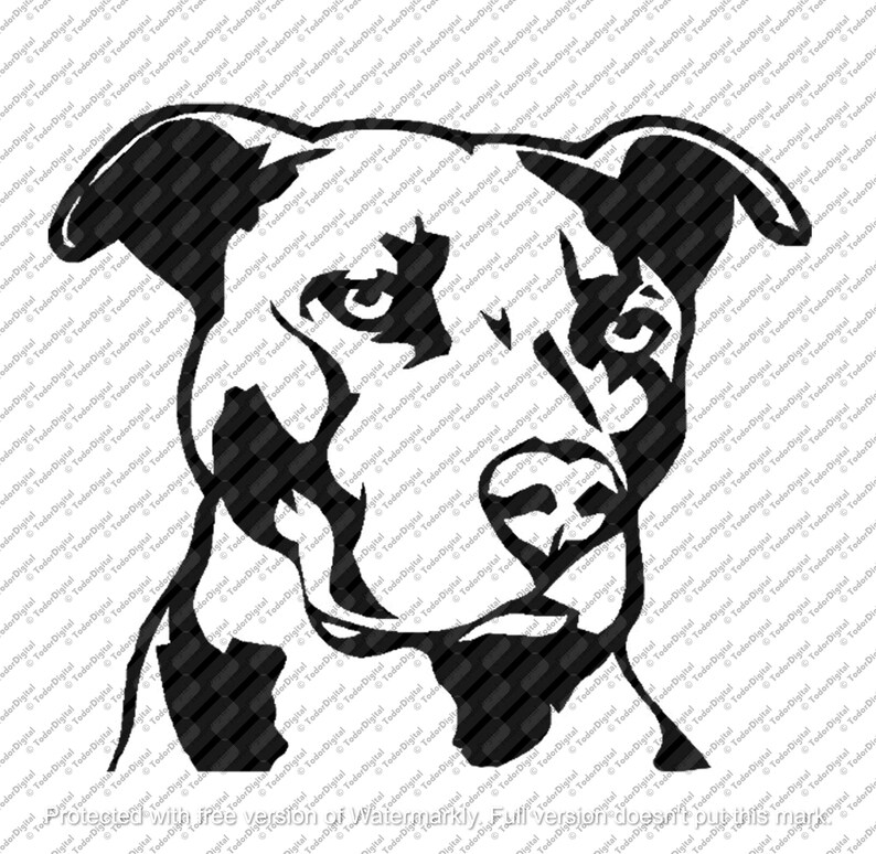 Dog Svg File, Pitbull Svg, Pitbull Dog, Pitbull Clipart, Pitbull Vector ...