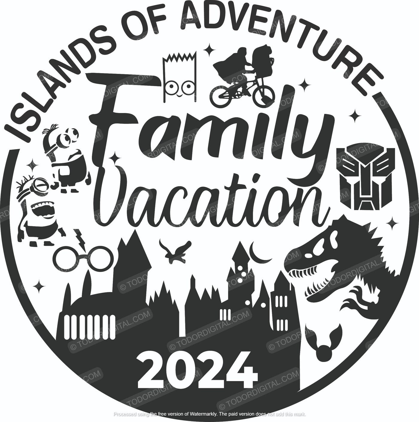Islands of Adventure, Family Vacation Svg File, Vacation 2024 SVG ...