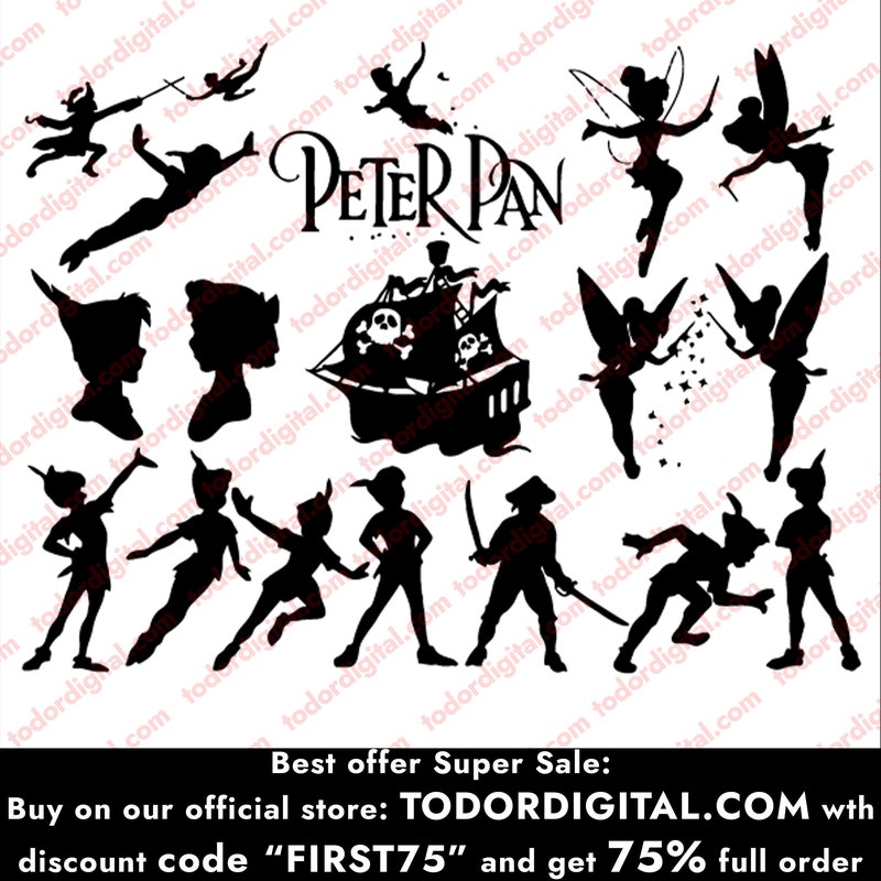 Peter Pan Svg - Etsy