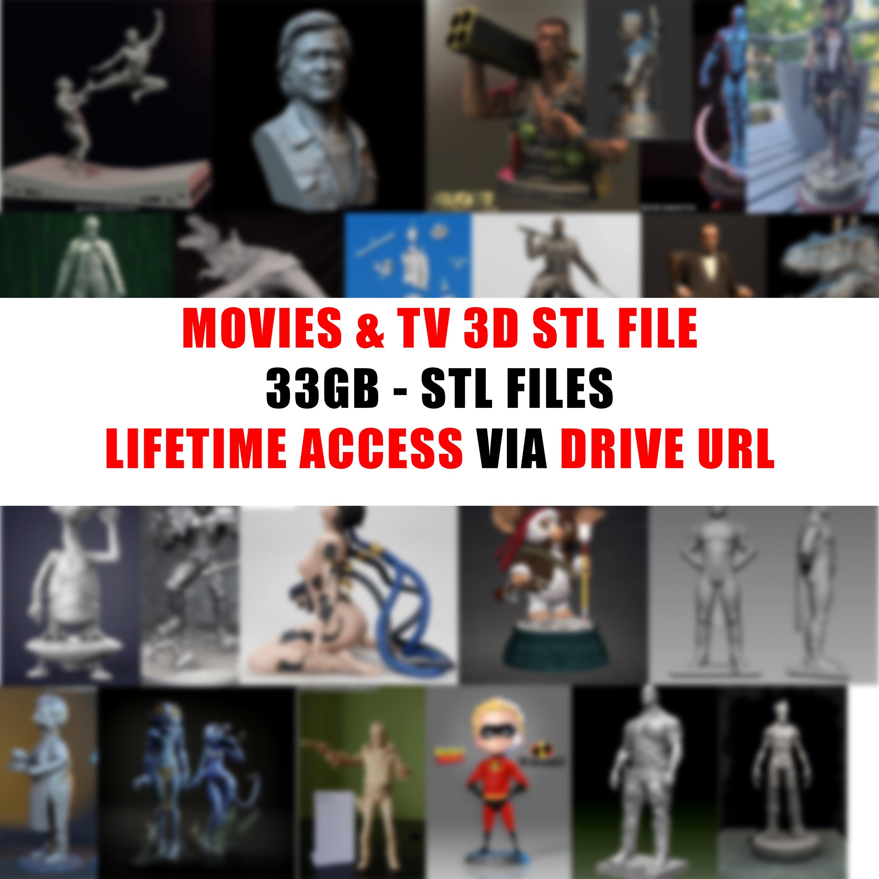 Movies & Tv STL Files for 3D Printing - Movies STL Models - Tv Stl ...