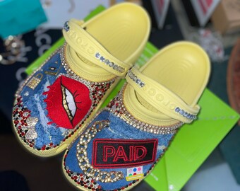 Bling and Pearl Custom Crocs the Remix - Etsy