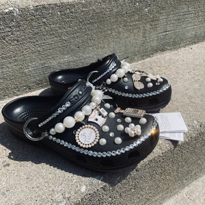 Bling and Pearl Custom Crocs the Remix - Etsy