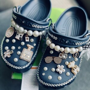 Bling and Pearl Custom Crocs “the Remix” - Etsy