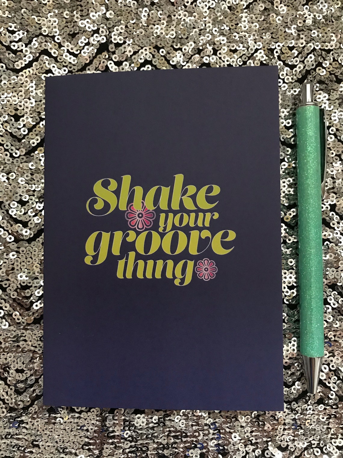Groove Thing Greeting Card Retro Typographic Valentine Celebration - Etsy