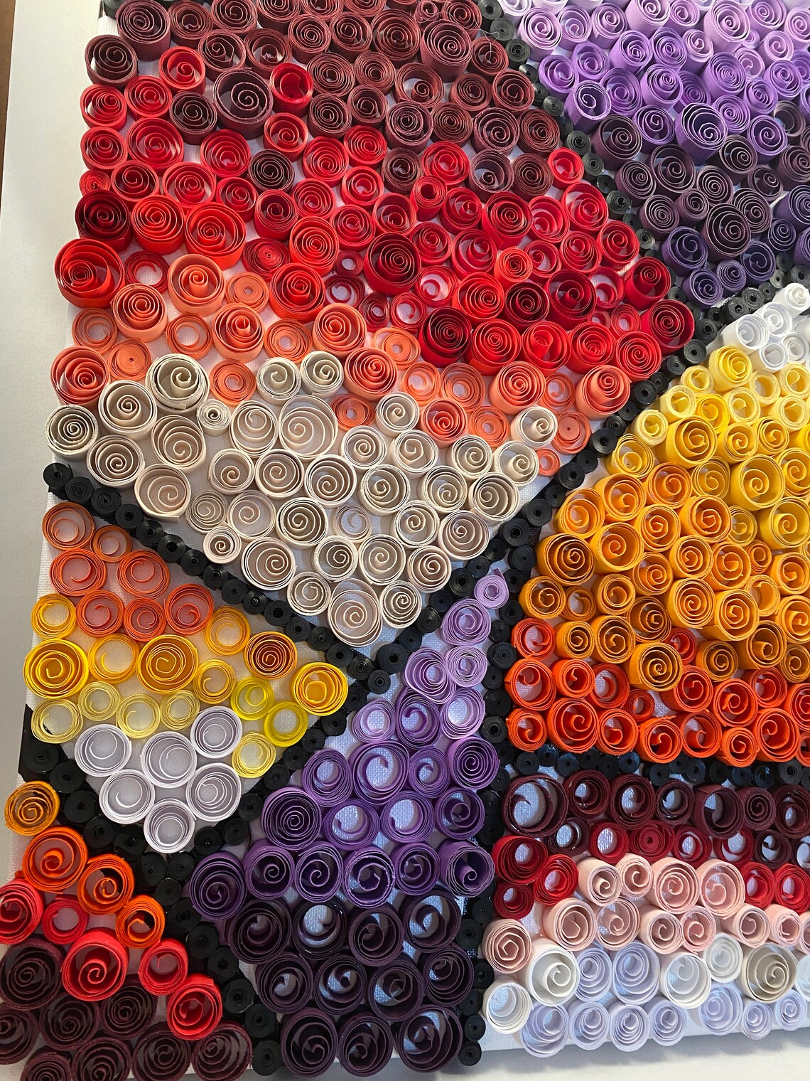 Geometric Quill Warm Colors - Etsy