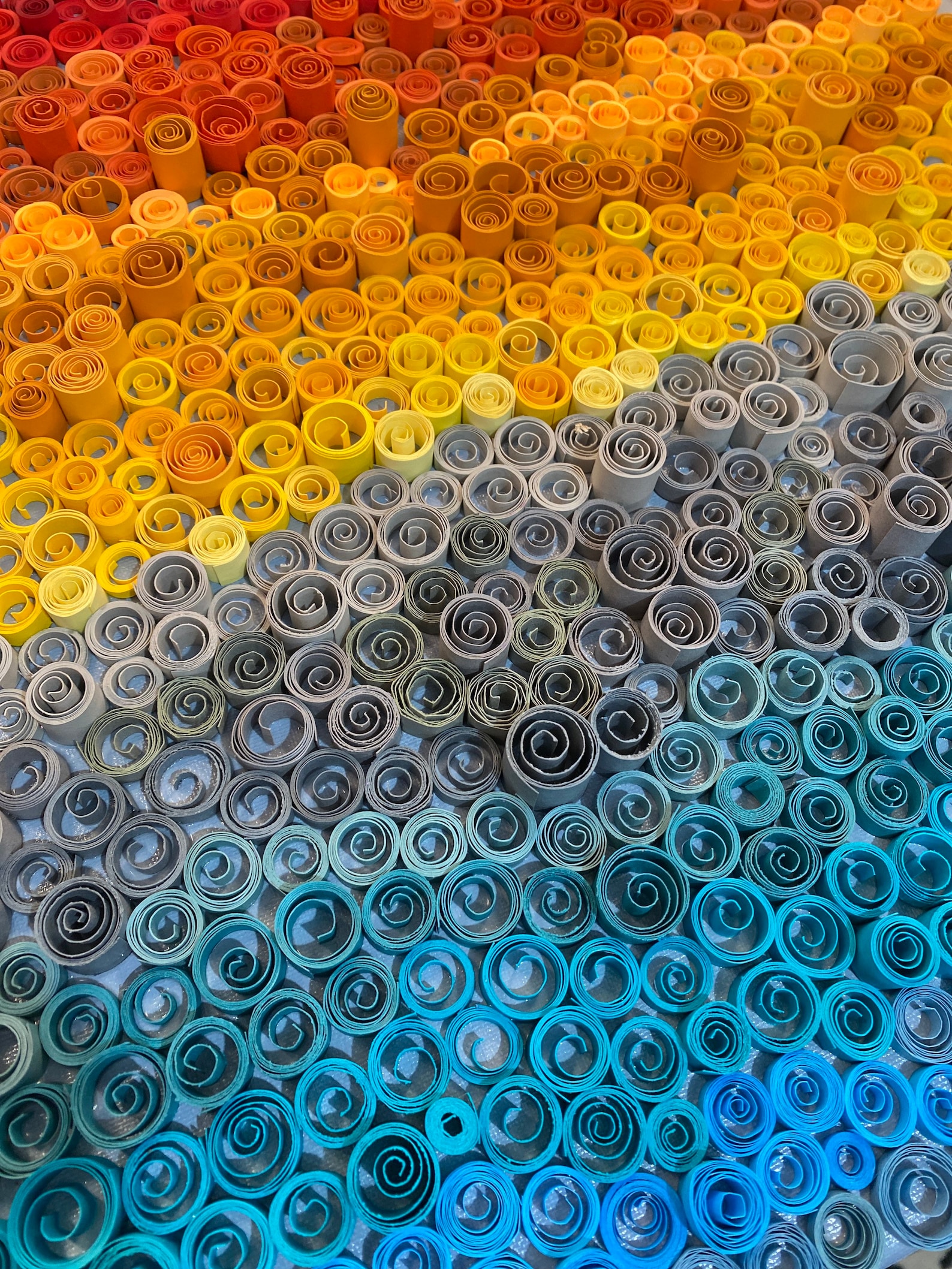 Large Quill - Blues and Warms - Etsy