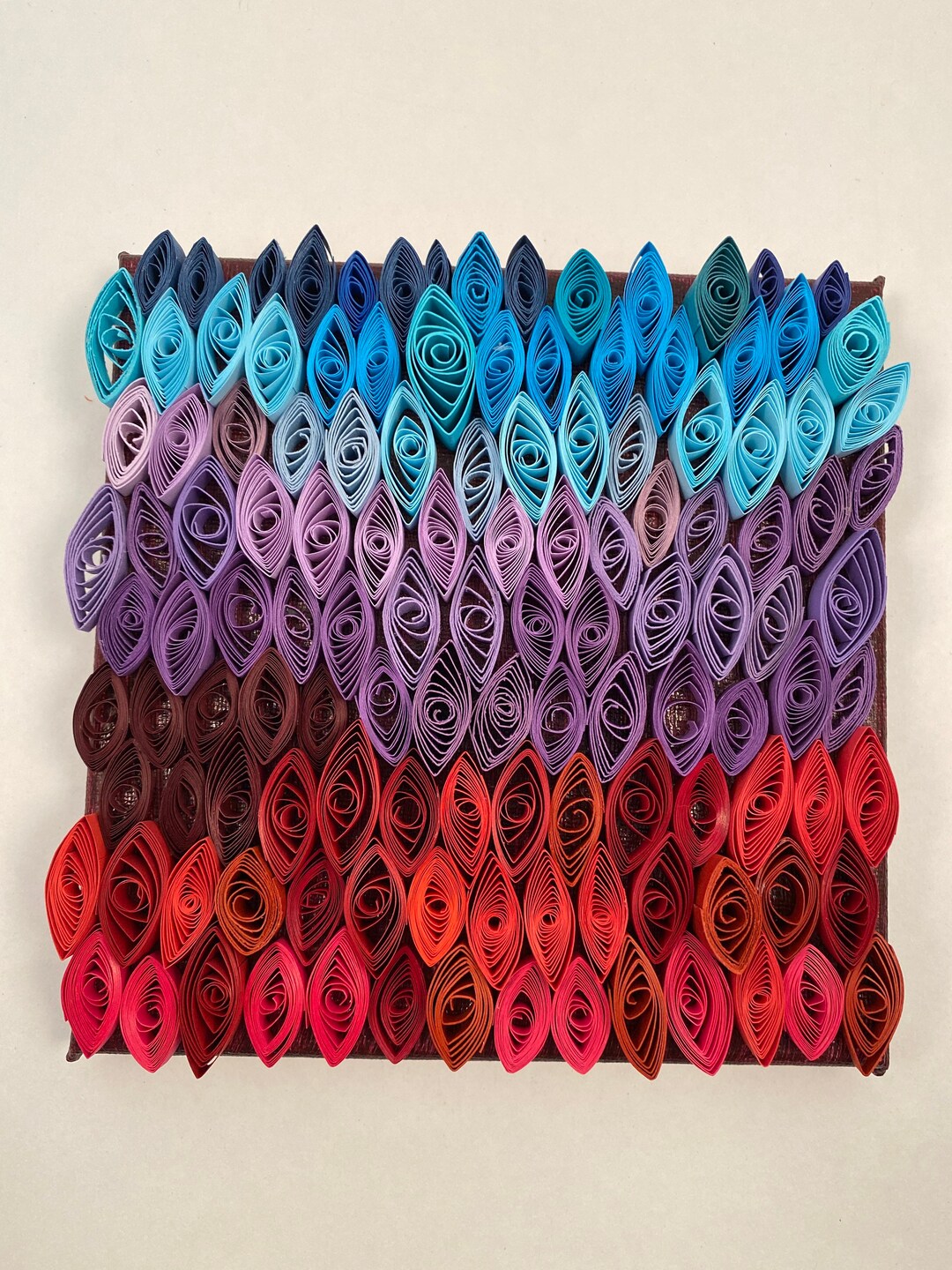 Abstract Quill - Red-blue - Etsy