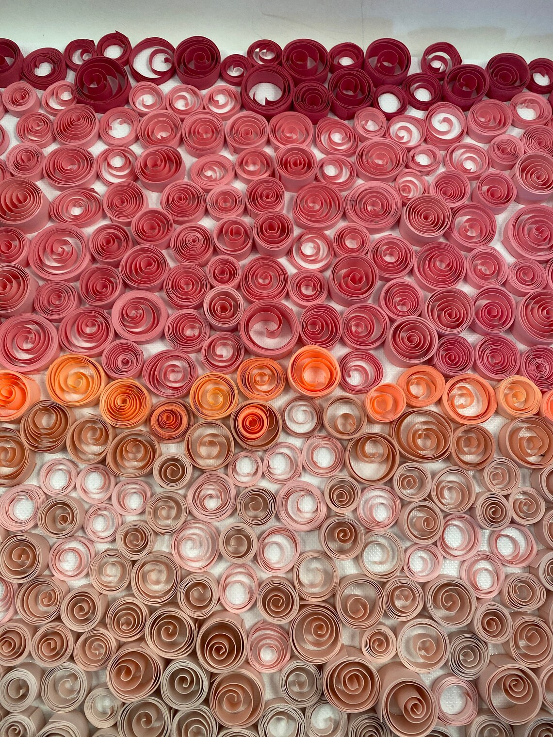 Handmade Quilled Art: Pink Ombre Wall Decor (16x20) - Etsy