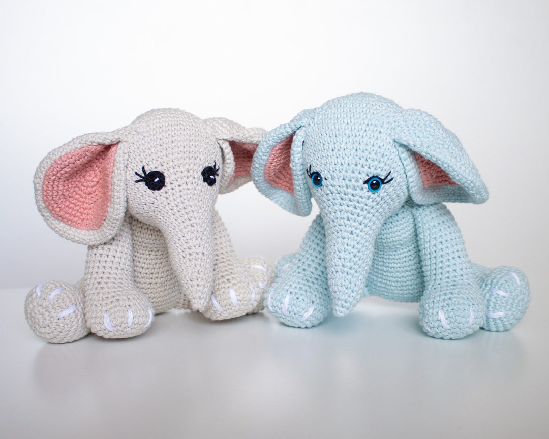 Elephant Crochet Pattern, Easy Amigurumi Tutorial in English - Etsy