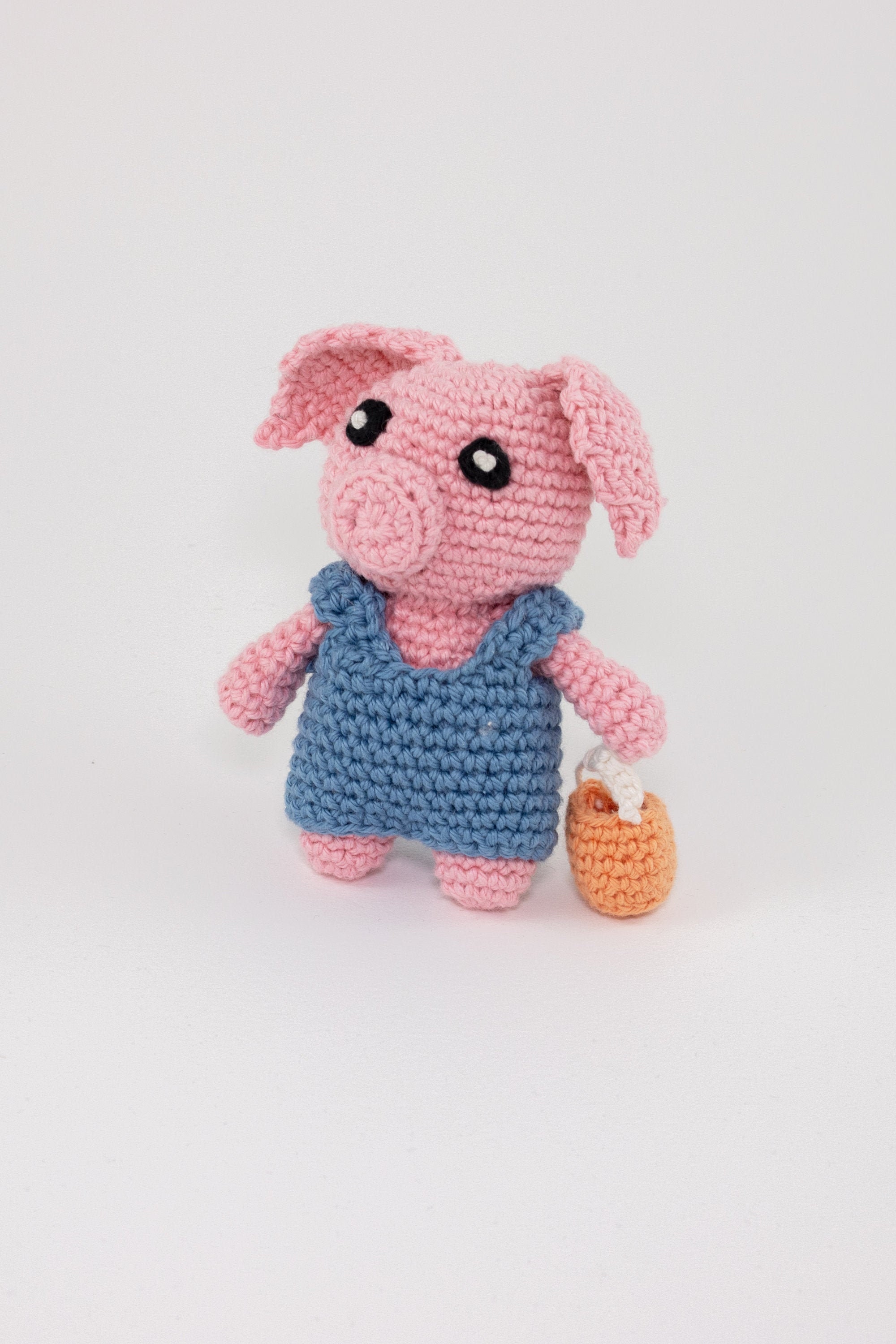 CROCHET PATTERN for Little Pig With Bucket, Mini Amigurumi Pattern - Etsy