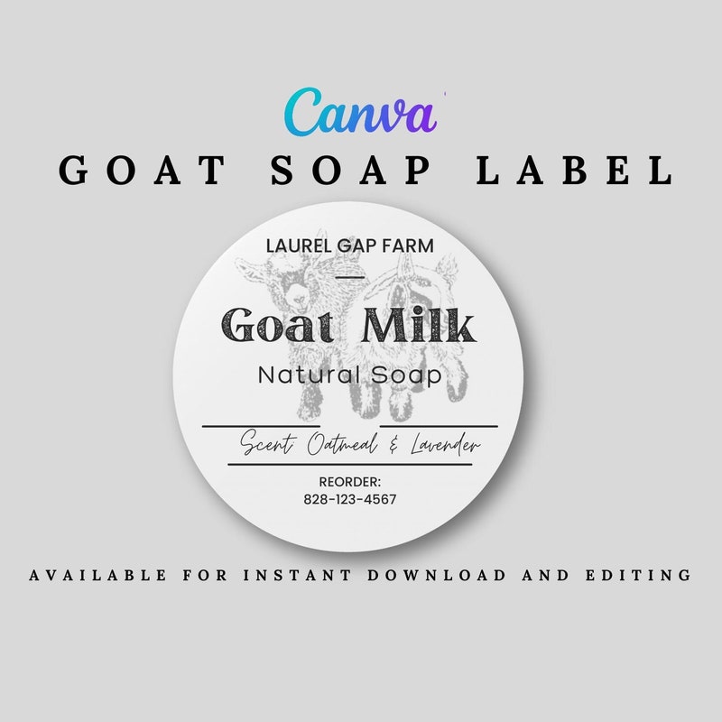 Goat Milk Soap Label - Etsy