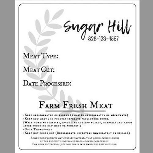 Meat Labels Safe Handling Instructions Meat Processing - Etsy