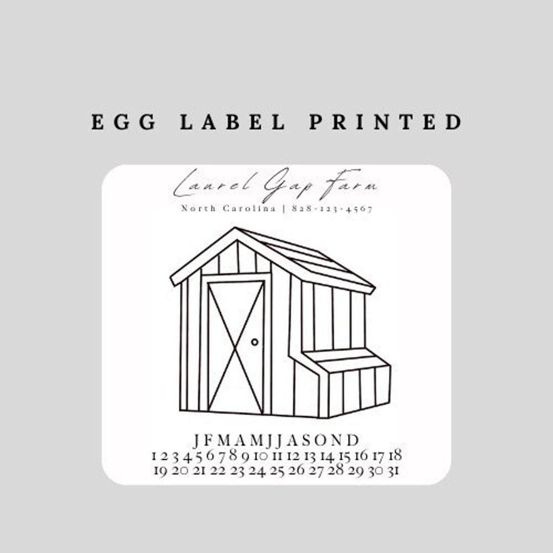 Farm Labels - Printed Farm Labels - Round Farm Label - Farm Product ...