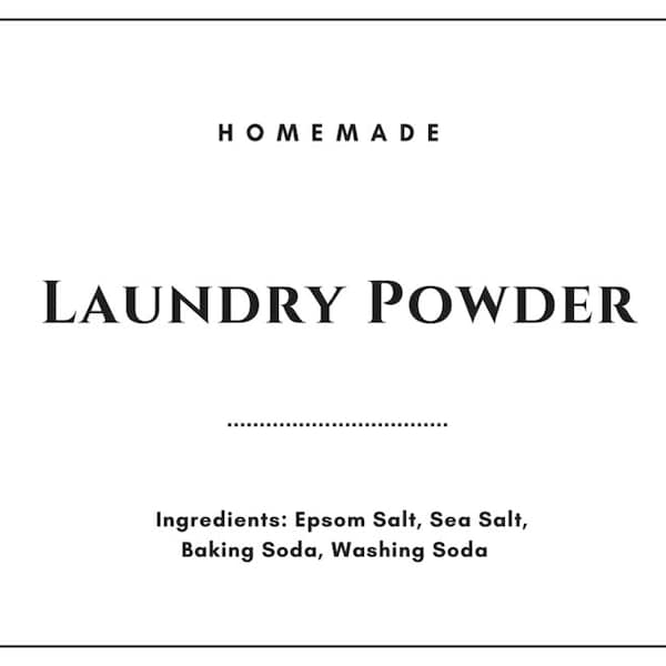 Laundry Detergent Label - Etsy