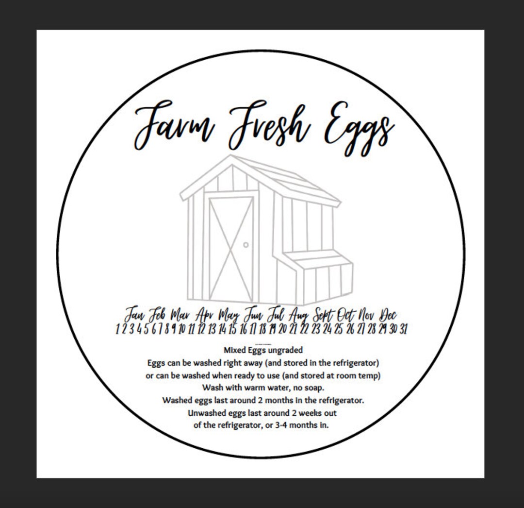 Farm Labels Printable Round Farm Label Farm Product - Etsy