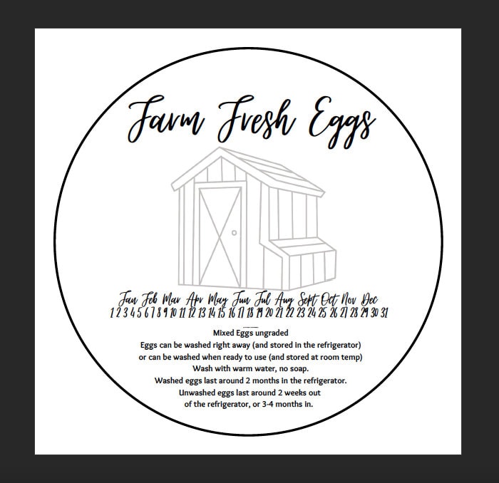 Farm Labels - Printable - Round Farm Label - Farm Product Label - Farm ...