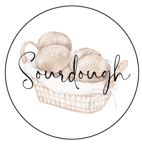 Sourdough Bread Label Fresh Bread Starter Sourdough Feeding Sourdough ...