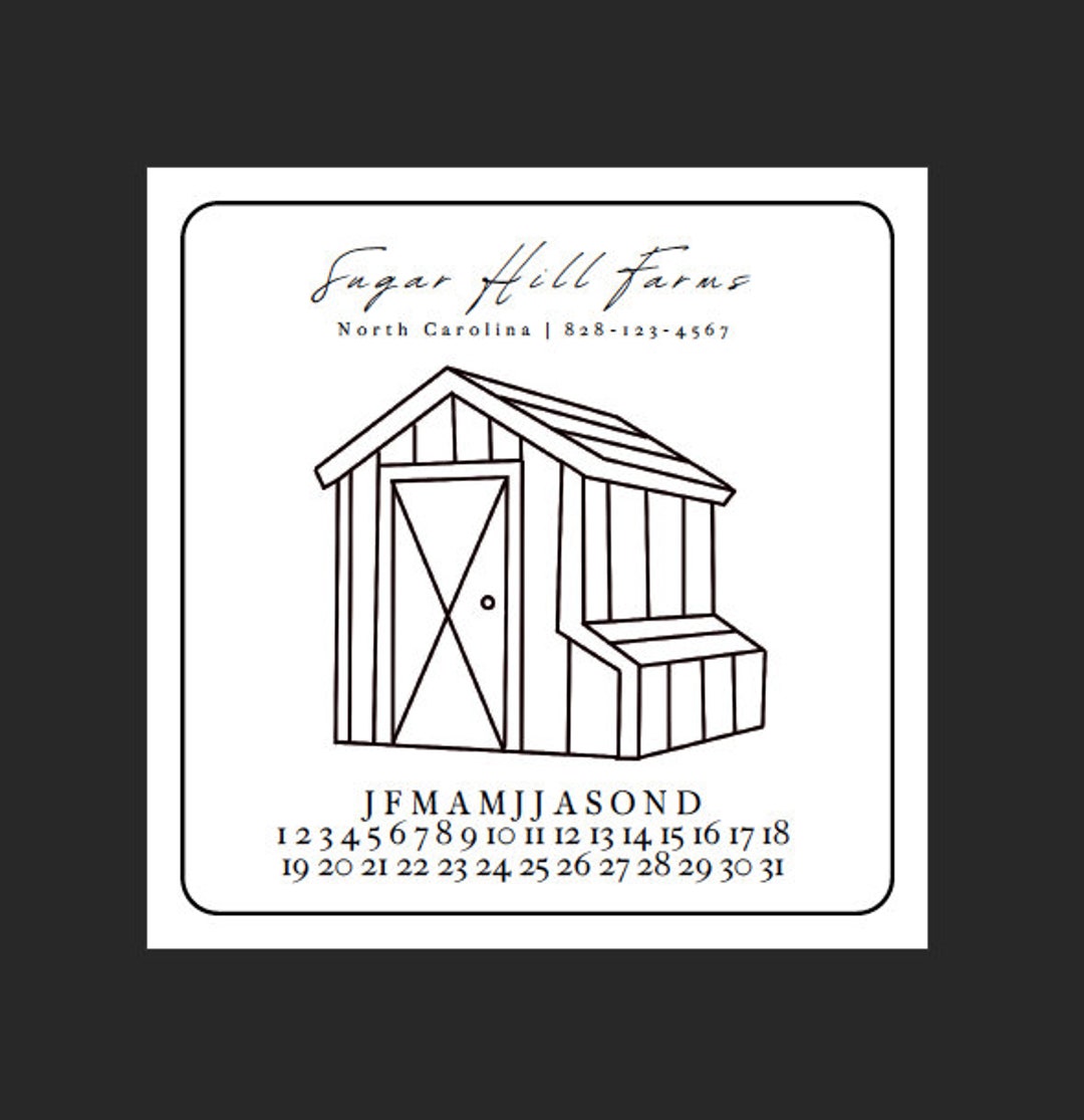 Farm Labels Printed Farm Labels Round Farm Label Farm - Etsy