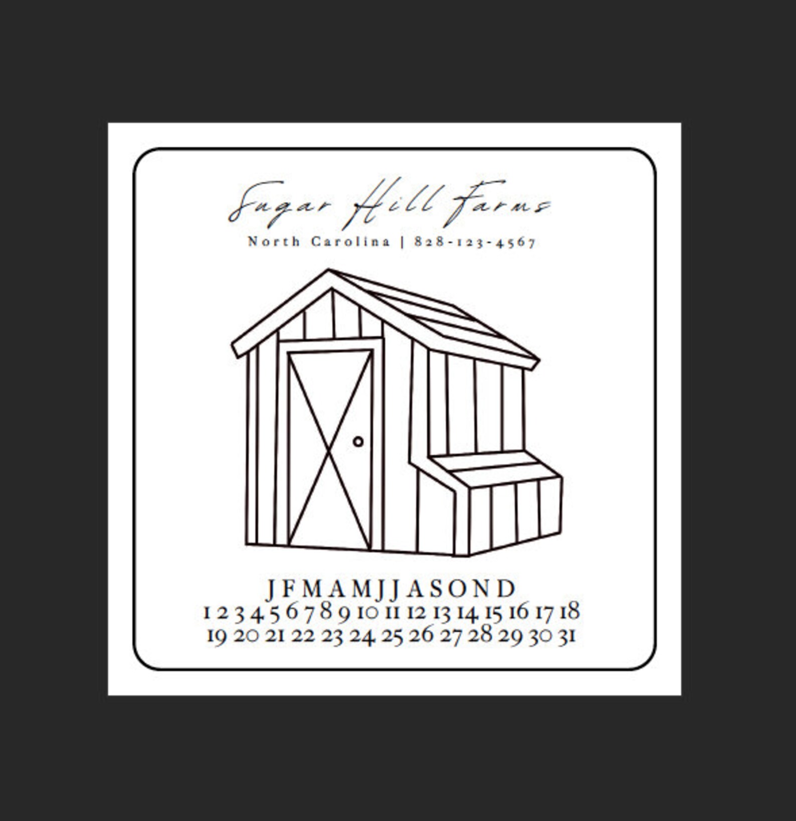 Farm Labels Printed Farm Labels Round Farm Label Farm - Etsy