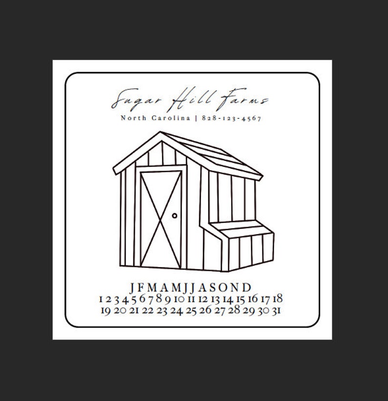 Farm Labels Printed Farm Labels Round Farm Label Farm - Etsy