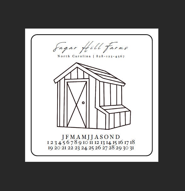 Farm Labels Printed Farm Labels Round Farm Label Farm - Etsy