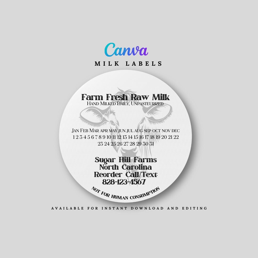 Fresh Milk Stickers - Milk Stickers - Farm Fresh Stickers -milk Carton ...