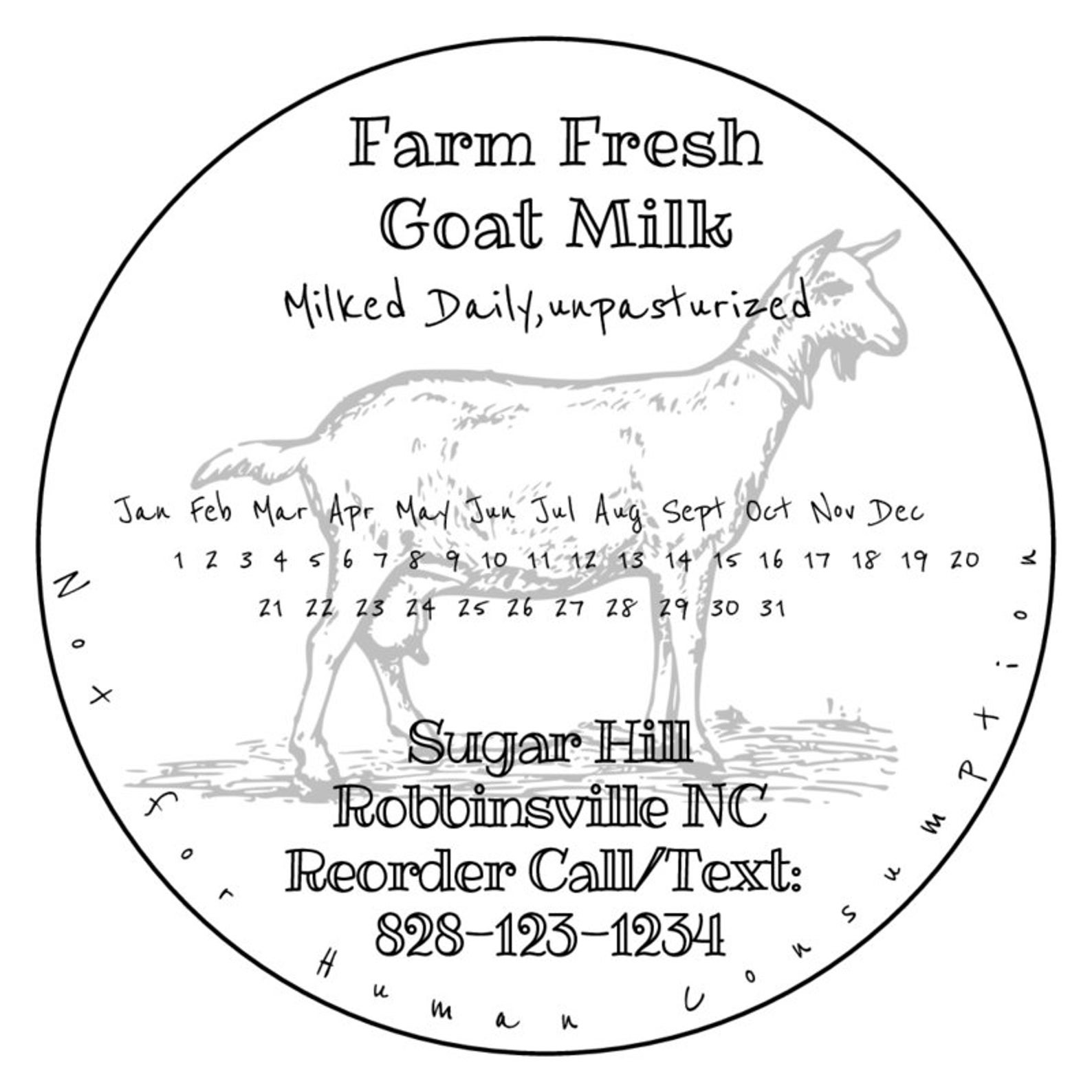 Fresh Goat Milk Stickers Goat Milk Stickers Farm Fresh | Etsy
