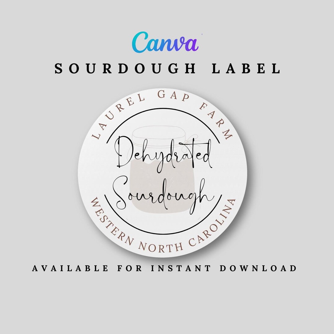 Dehydrated Sourdough Label - Fresh Bread - Starter - Sourdough ...