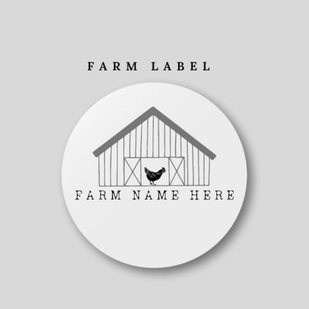 Farm Design - Digital Templates - Farm Product Label - Custom Design ...