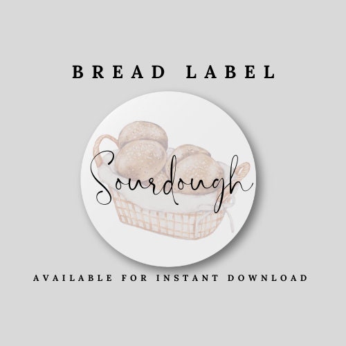 Sourdough Bread Label Fresh Bread Starter Sourdough Feeding Sourdough ...