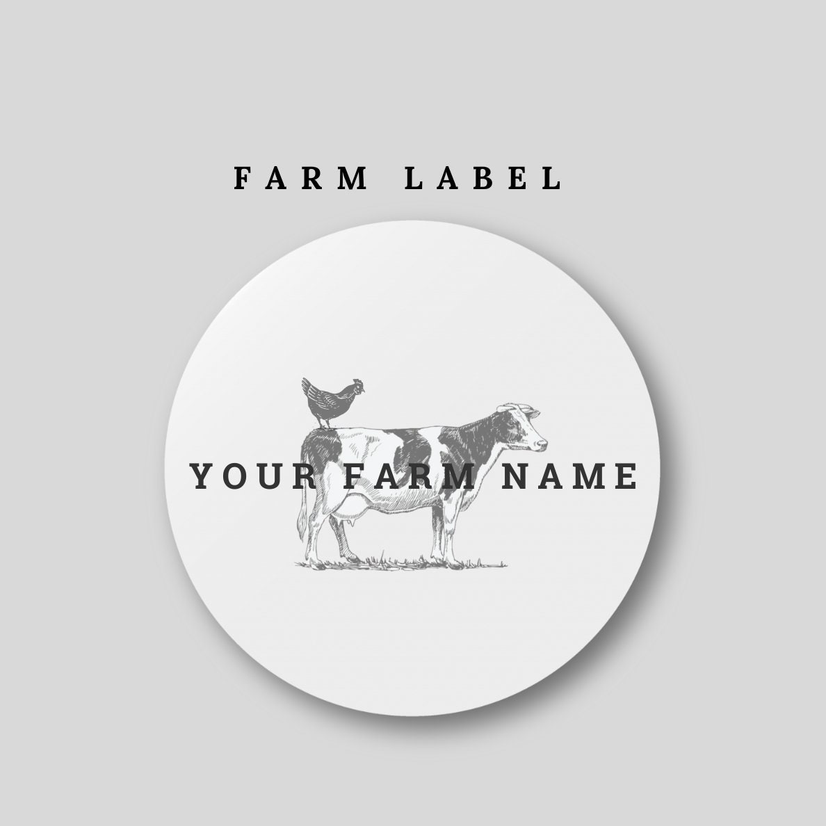 Farm Design - Digital Templates - Farm Product Label - Custom Design ...