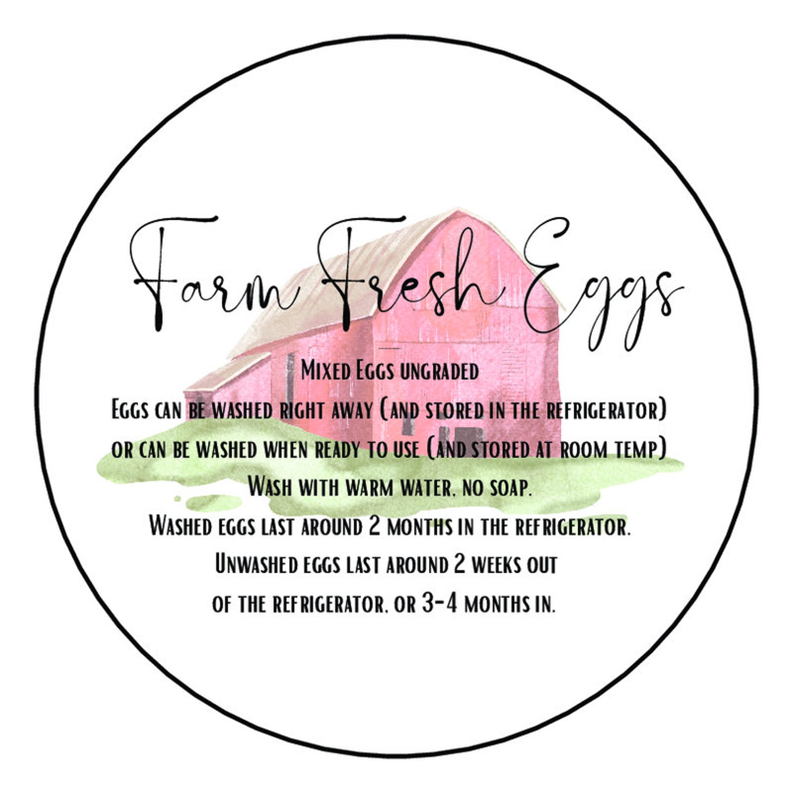 Chicken Date Labels - Fresh Egg Stickers - Farm Fresh Stickers - Egg ...