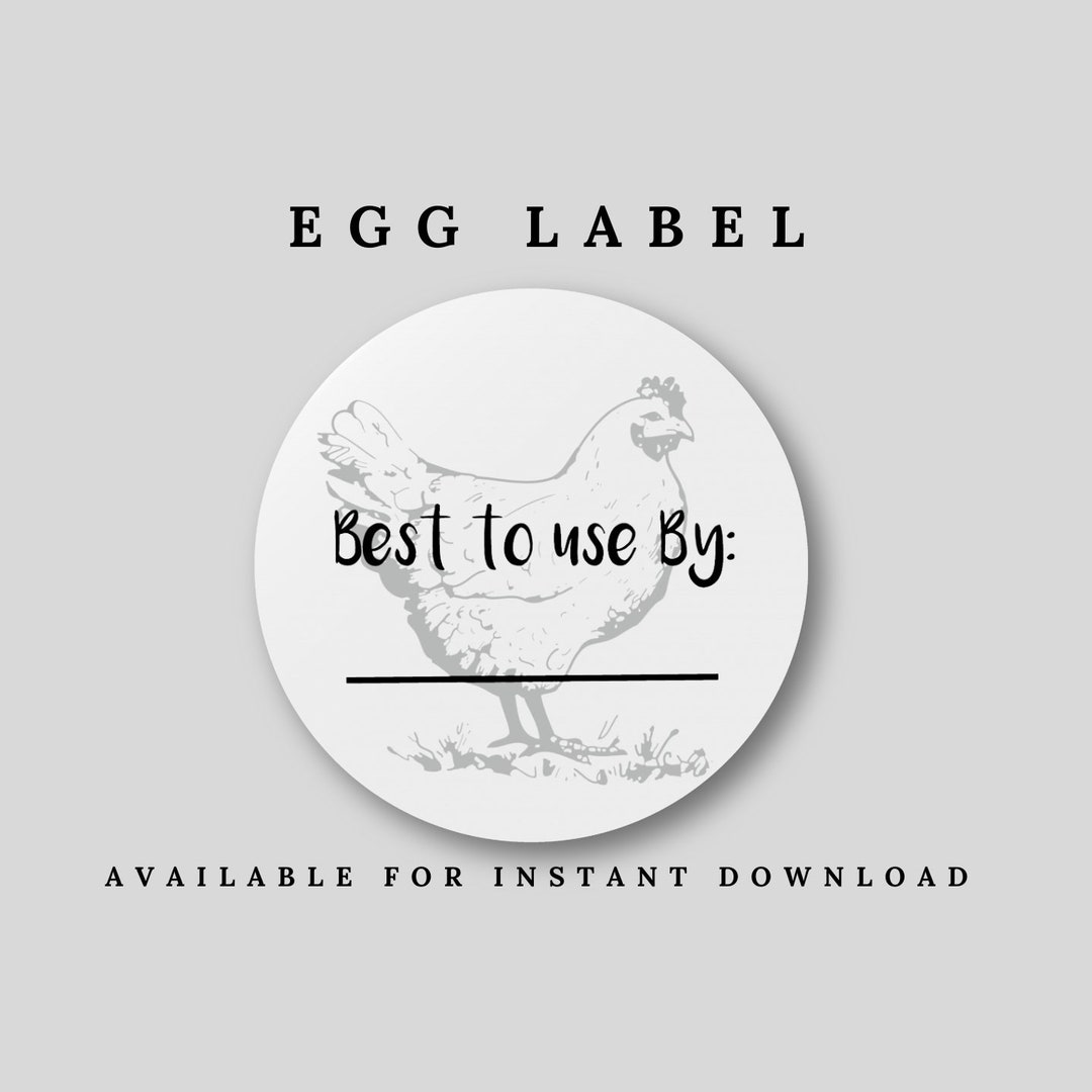 Best to Use by Label- Fresh Egg Label - Egg Carton Labels - Chickens ...