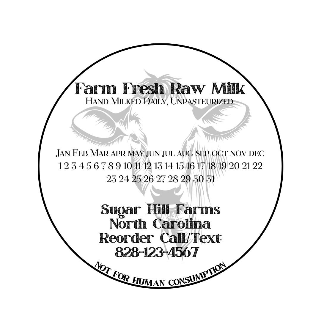 Fresh Milk Stickers - Milk Stickers - Farm Fresh Stickers -milk Carton ...