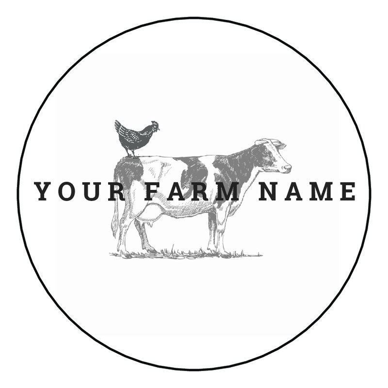 Farm Design Digital Templates Farm Product Label Custom Design Custom ...
