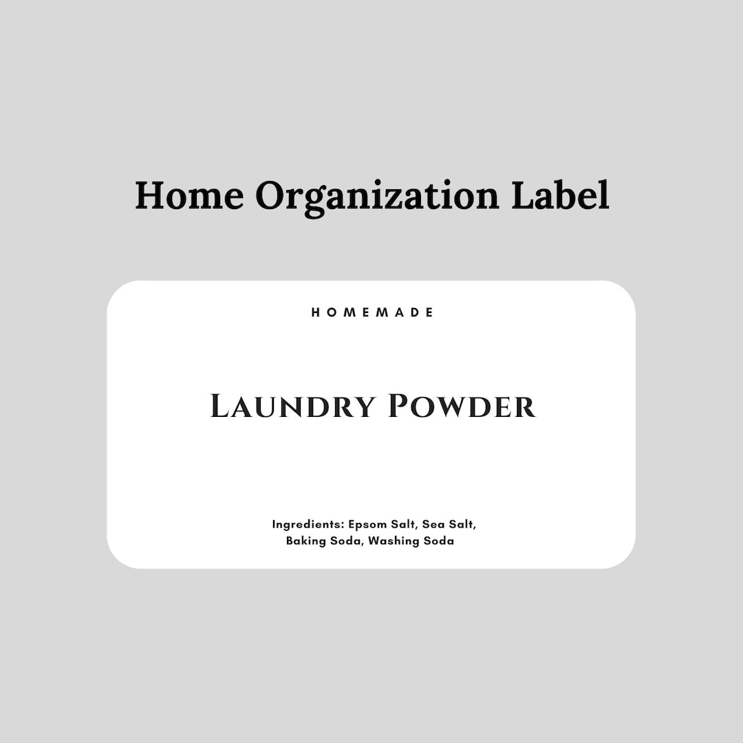 Printed Laundry Labels - Homemade Laundry Labels - Farm Labels ...