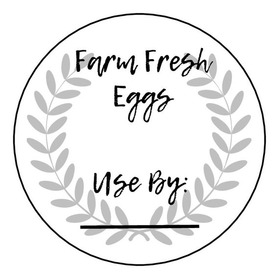 Fresh Egg Stickers Farm Fresh Stickers Egg Carton Sticker | Etsy