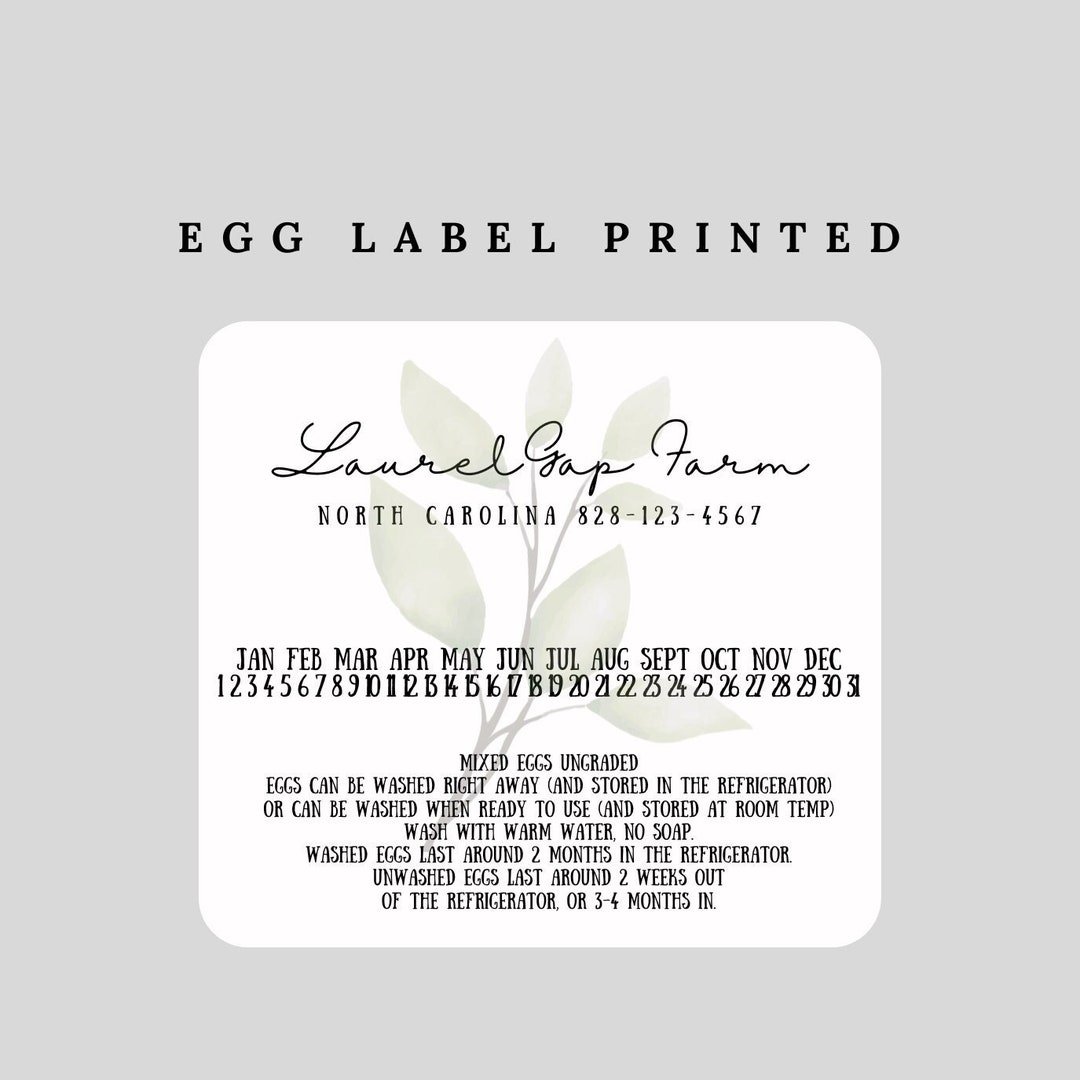 Farm Labels - Printed Farm Labels - Round Farm Label - Farm Product ...