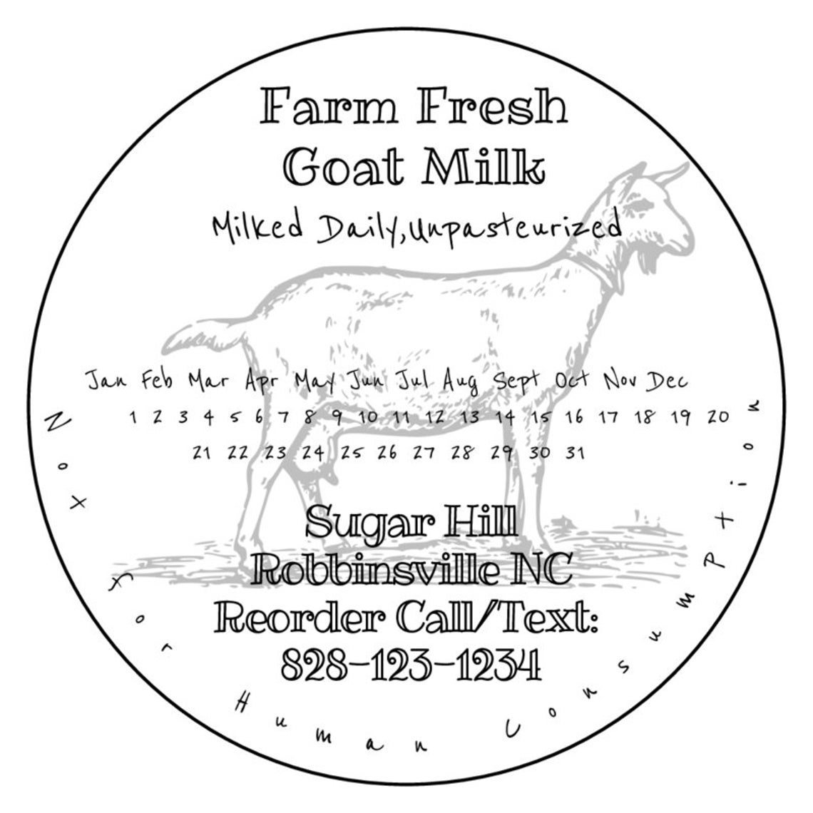 Fresh Goat Milk Stickers Goat Milk Stickers Farm Fresh - Etsy