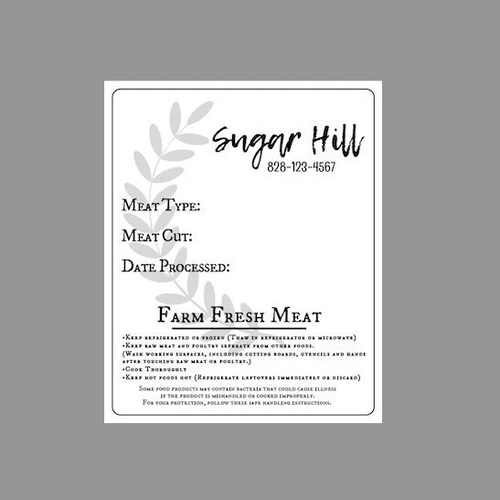 Meat Labels Safe Handling Instructions Meat Processing - Etsy