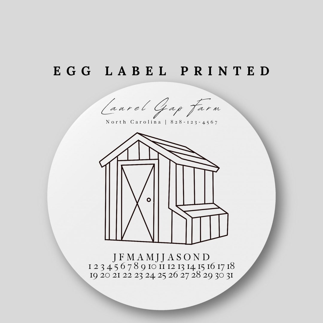 Farm Labels - Printed Farm Labels - Round Farm Label - Farm Product ...