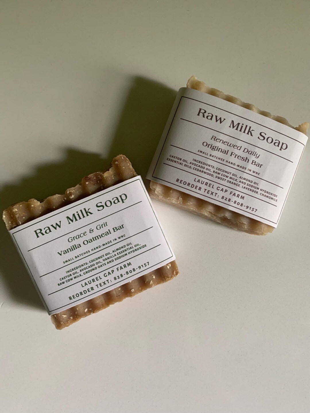Raw Milk Soap - Bar Soap - No Fragrance Soap - Vanilla Oatmeal Soap ...