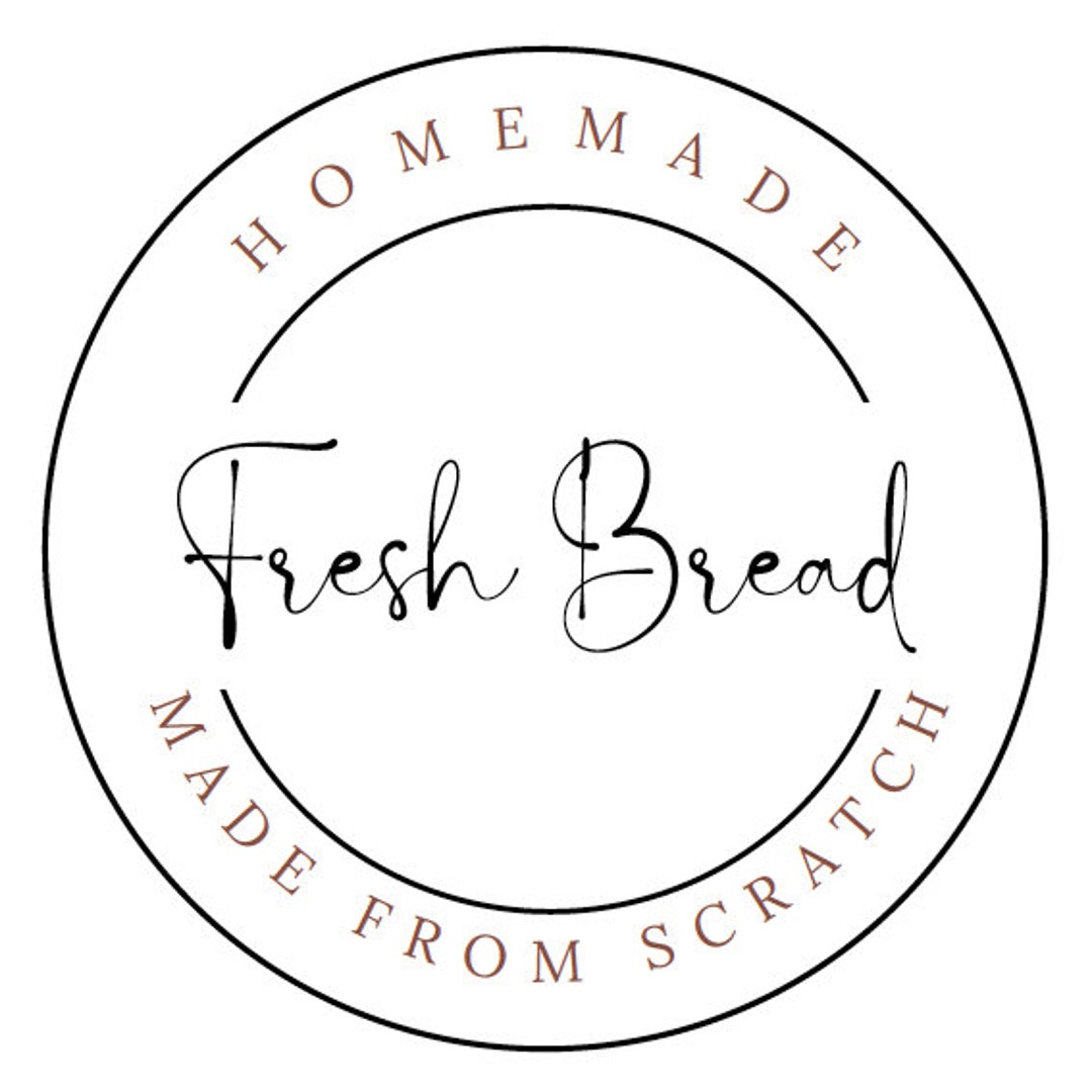 Homemade Bread Label - Fresh Bread - Bread - Loaf Labels - Bread Labels ...